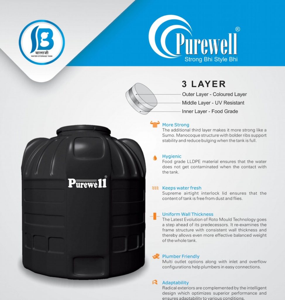3 Layer Purewell | Purewell Tanks Bengaluru